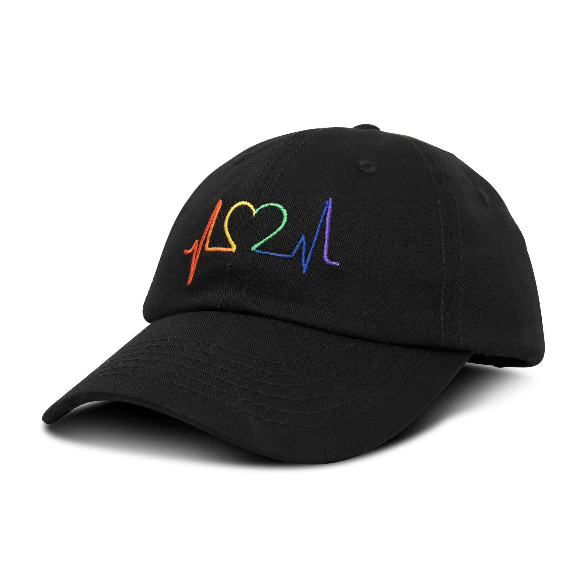 DALIX Rainbow Heartbeat RN Nurse Hat EKG Baseball Cap Medical Fitness ...