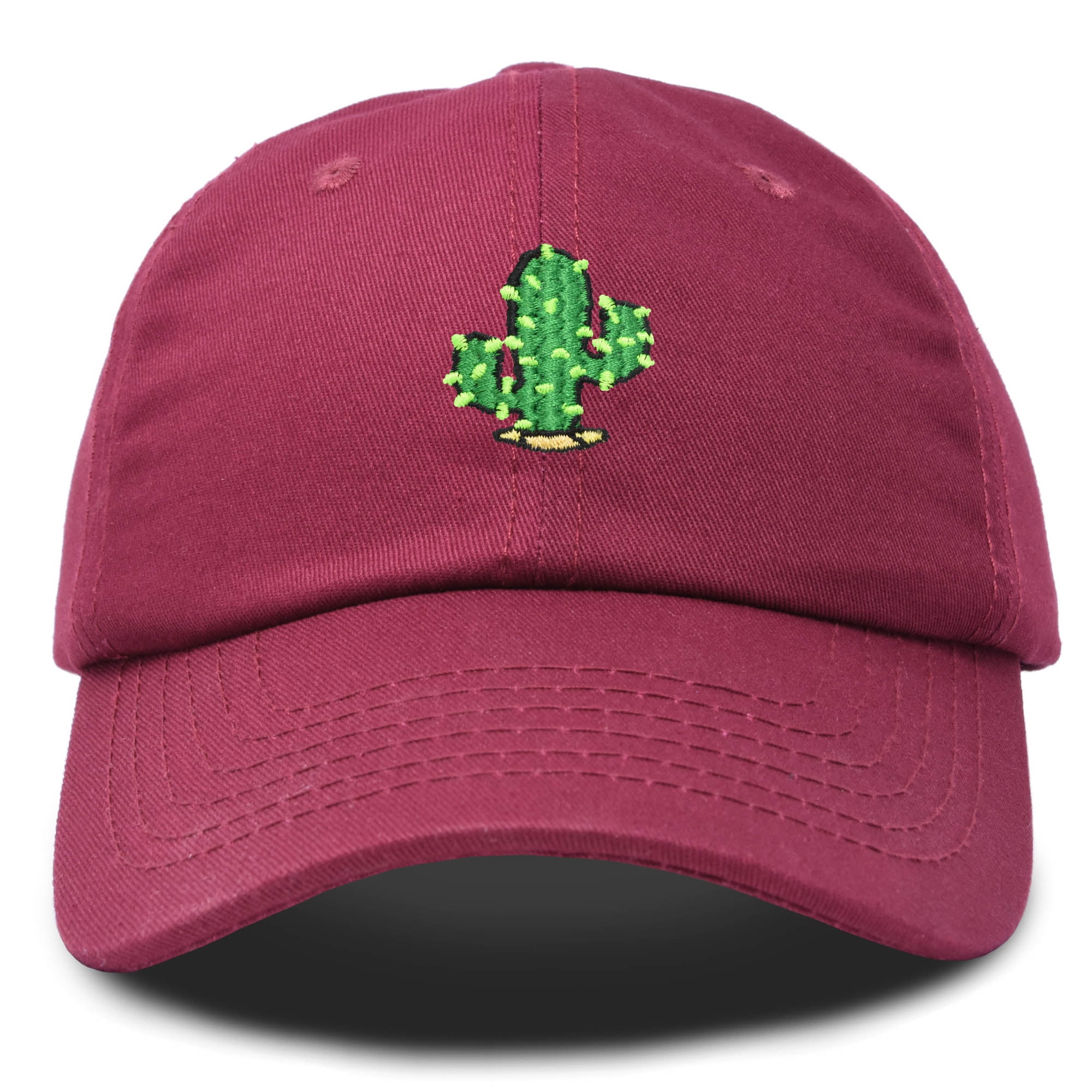DALIX Saguaro Cactus Hat Womens Succulent Baseball Cap in Maroon ...