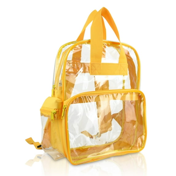 DALIX Small Clear Backpack Transparent PVC Security Security School Bag ...