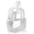 DALIX Small Clear Backpack Transparent PVC Security Security School Bag ...