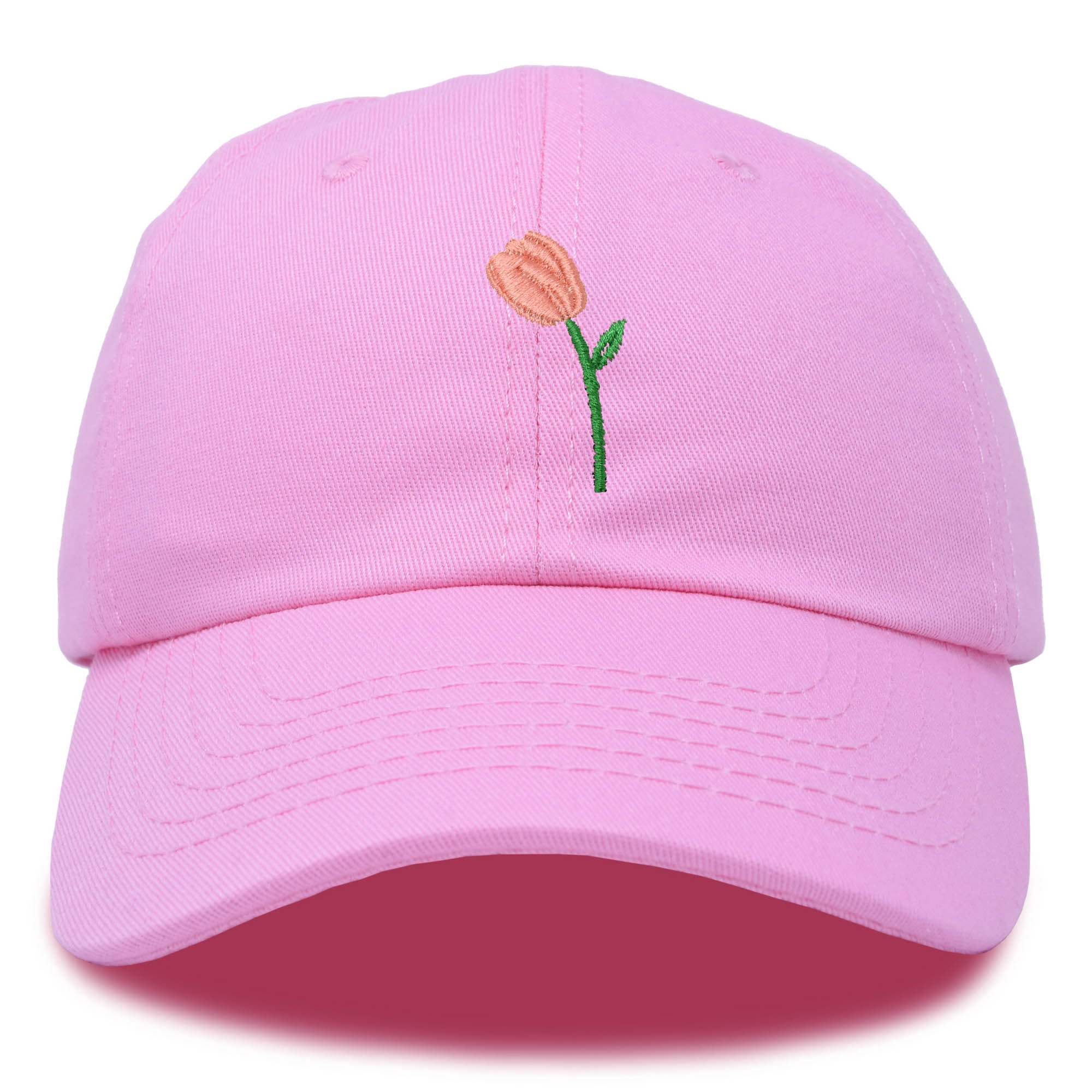 DALIX Tulip Hat Womens Floral Collection Baseball Cap in Light Pink ...