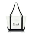 DALIX Womens Custom Monogrammed Names Premium Embroidered Tote Bag ...