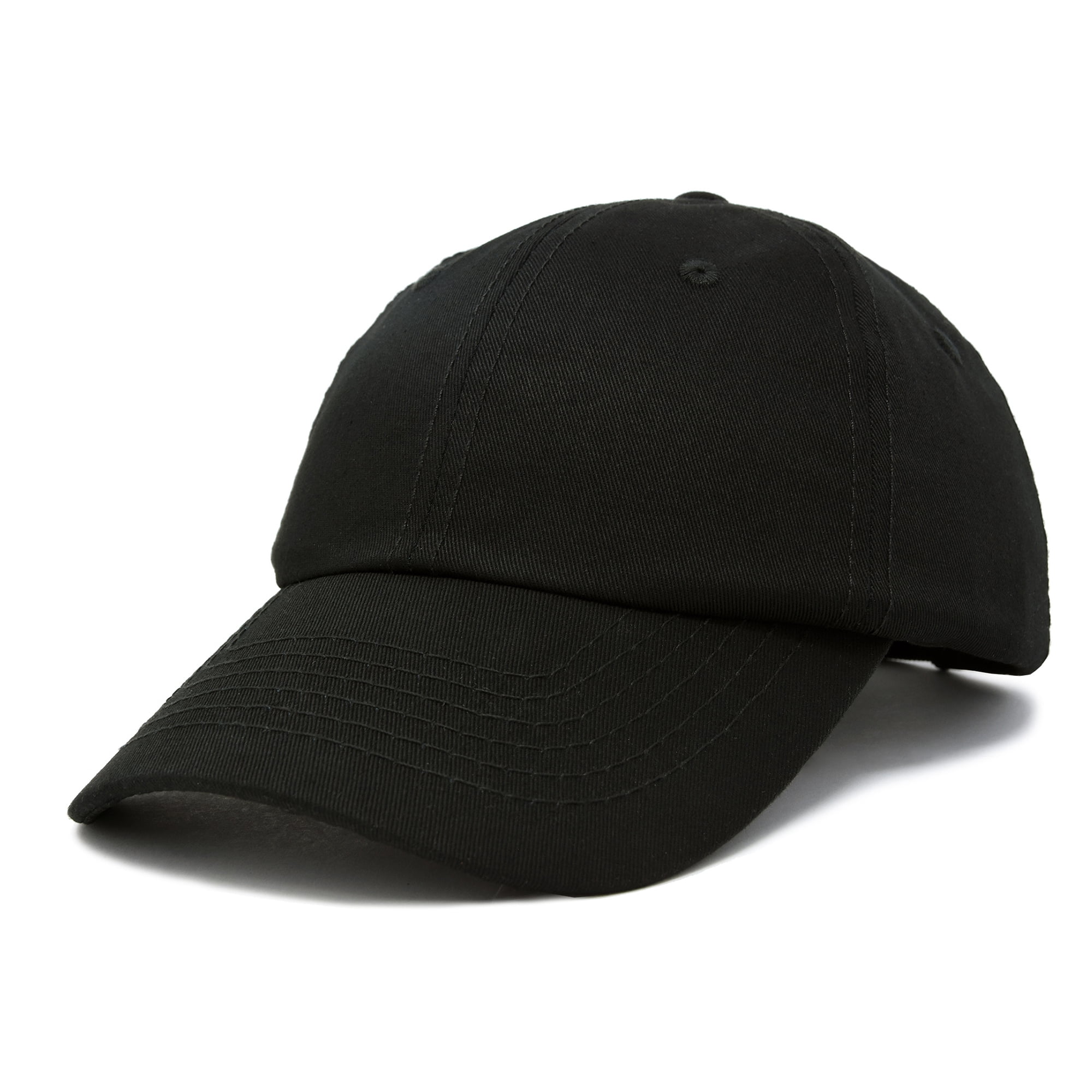 DALIX Junior Kids Teen Cotton Cap, Plain Black Hat with Adjustable ...