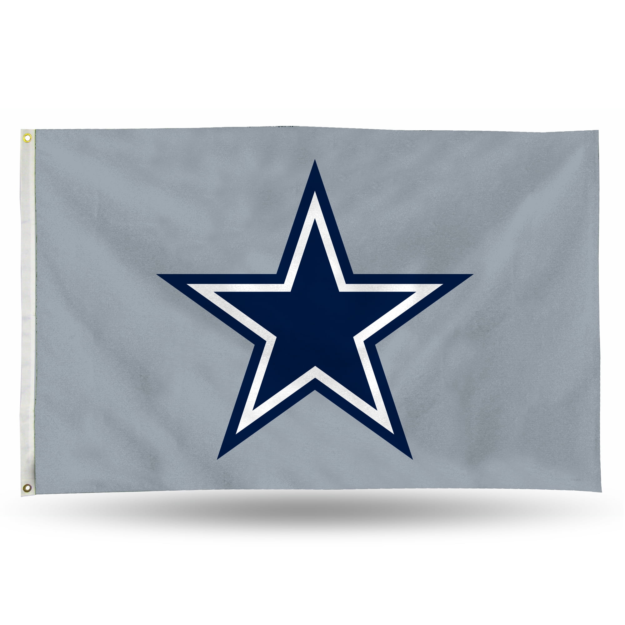 DALLAS COWBOYS BANNER FLAG (3X5) - SILVER BACKGROUND W/STAR - Walmart.com