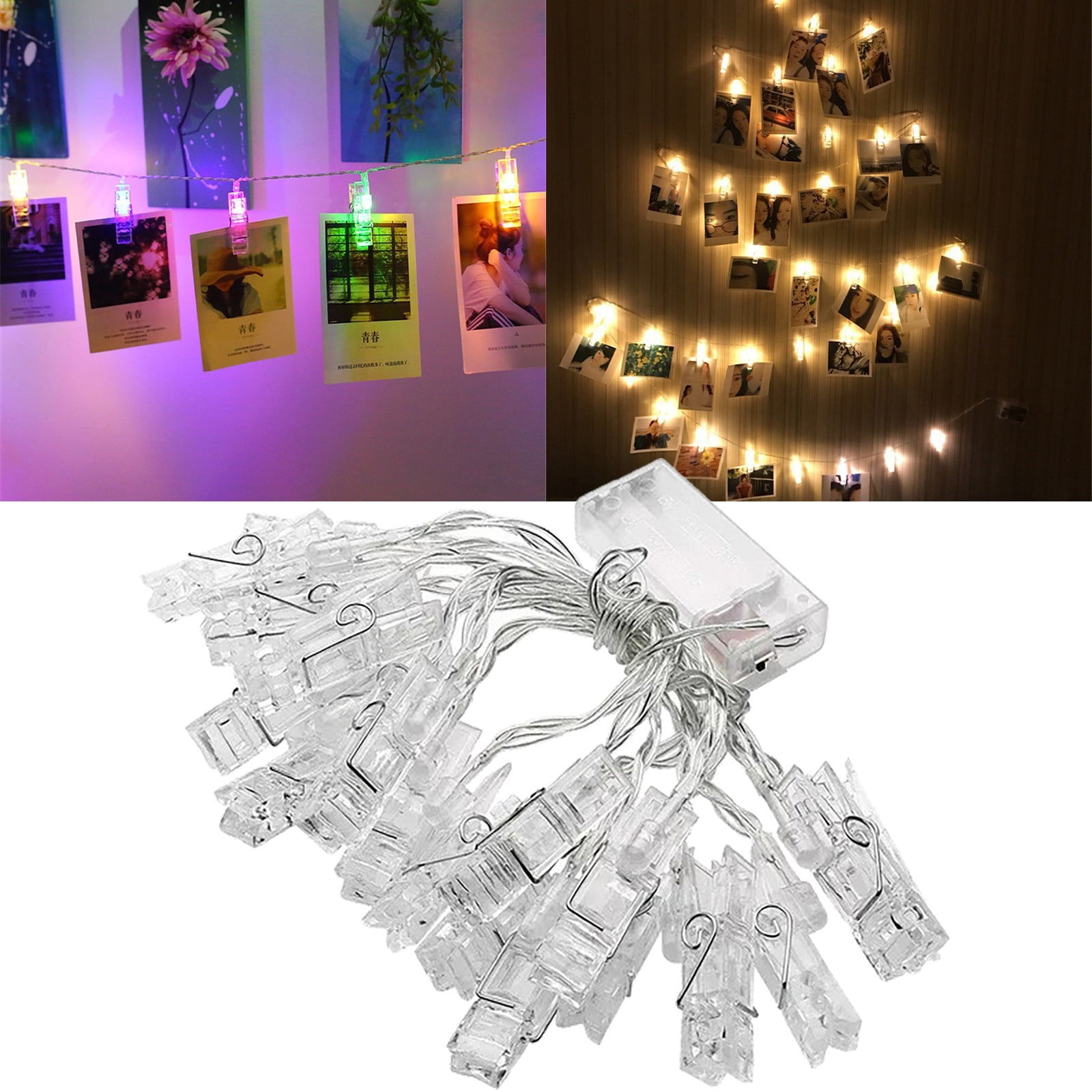 DALLtif Clearance Decoration String Light LED Photo Clip Light String ...