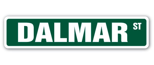 DALMAR Street Sign Childrens Name Room Sign | Indoor/Outdoor | 36" Wide ...