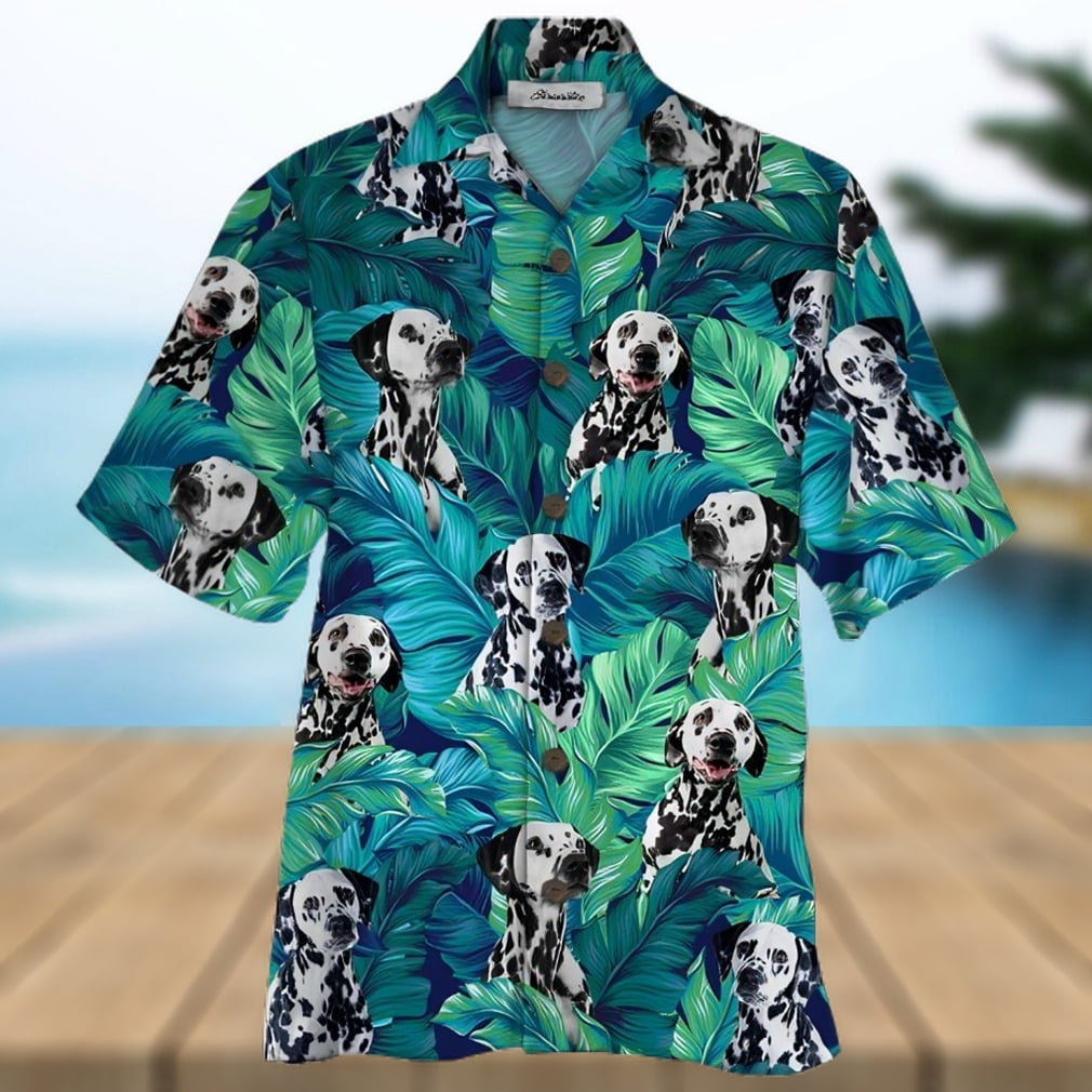 DALMATIAN BLUE UNIQUE DESIGN UNISEX HAWAIIAN SHIRT FOR MEN AND WOMEN ...