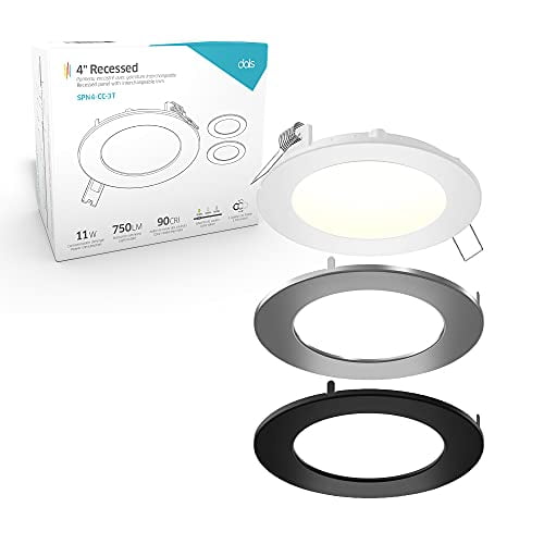 DALS 4 Inch Round Panel Light With Interchangeable Trims | CCT Color ...