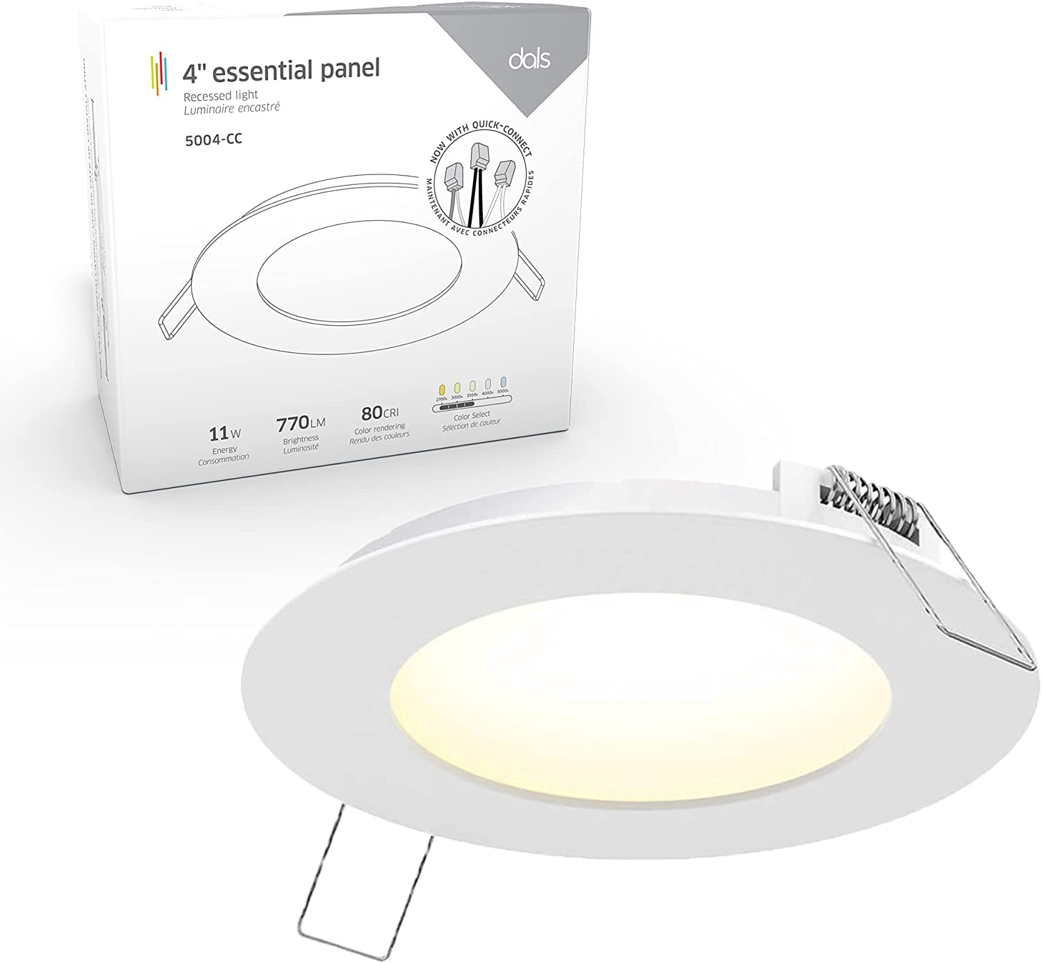 DALS 4 Inch Round Recessed Panel Light with Junction Box/Driver | CCT ...