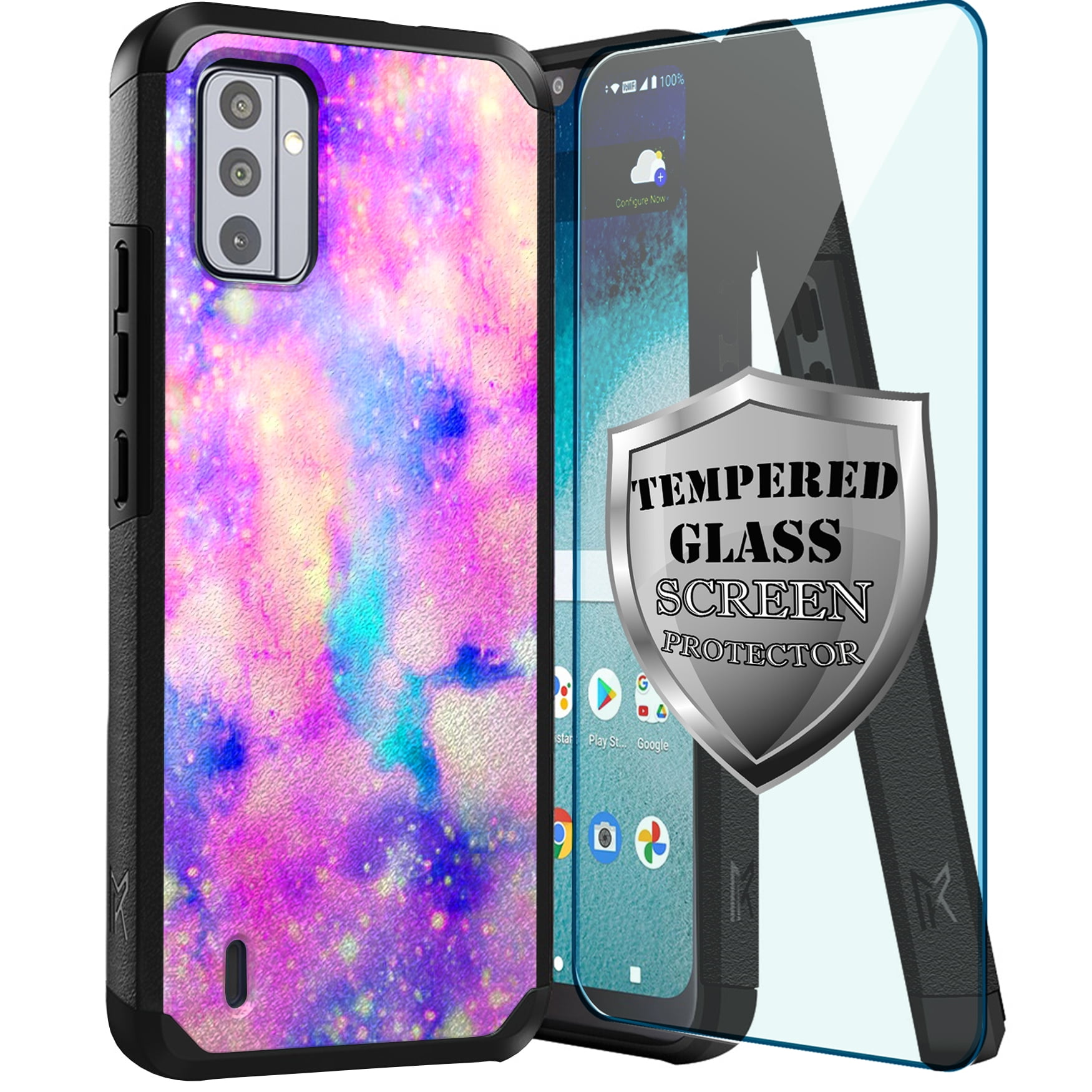 DALUX MetKase Hybrid Slim Phone Case WITH SCREEN PROTECTOR Compatible ...