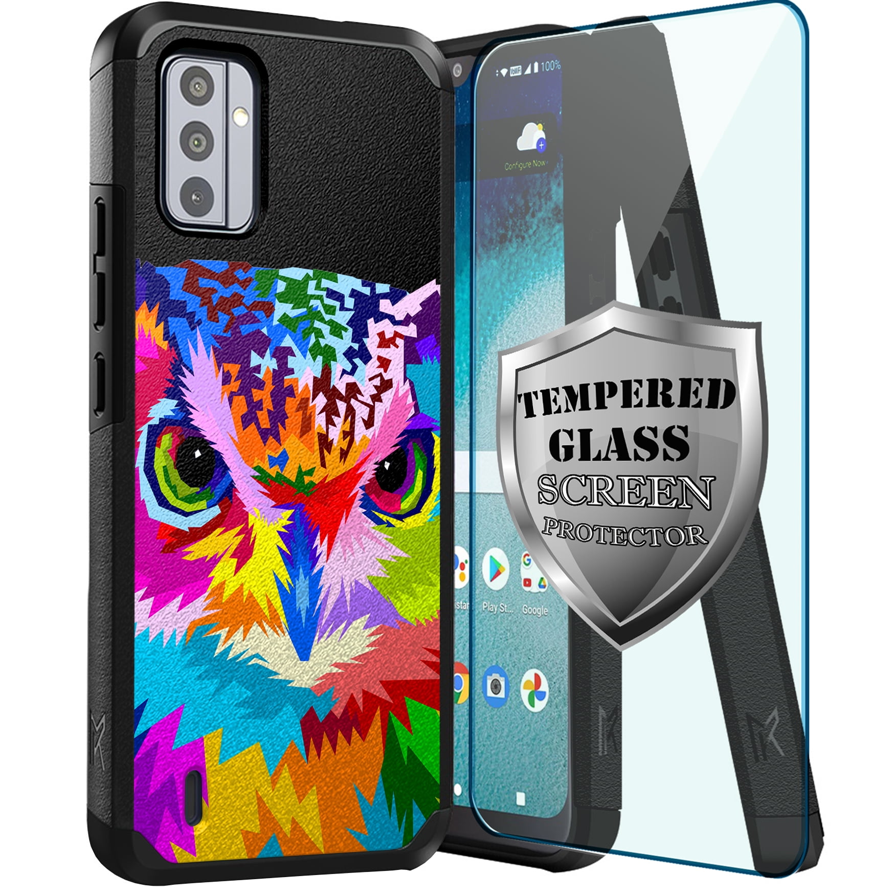 DALUX MetKase Hybrid Slim Phone Case WITH SCREEN PROTECTOR Compatible ...