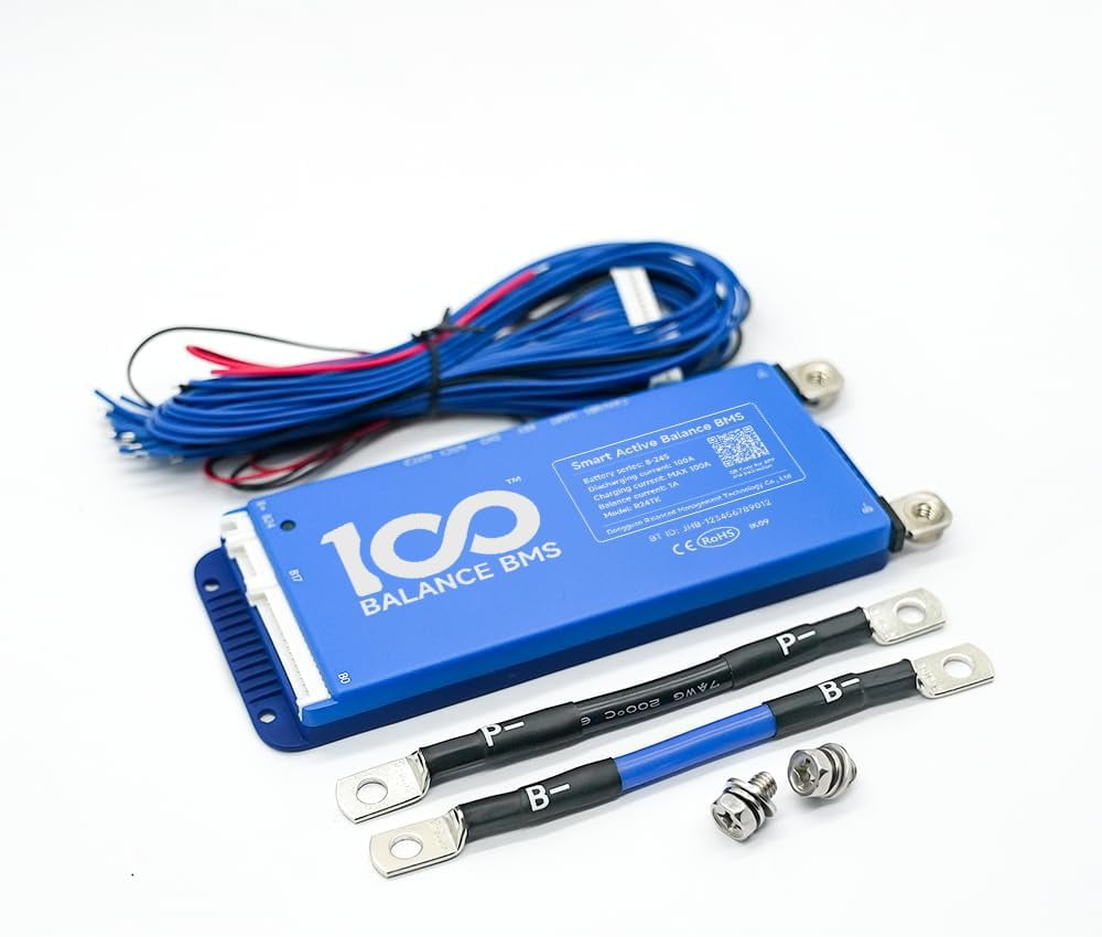 DALY BMS 80A 8S - 24S Built in Bluetooth 1A Active Cell Balancing RS485 ...