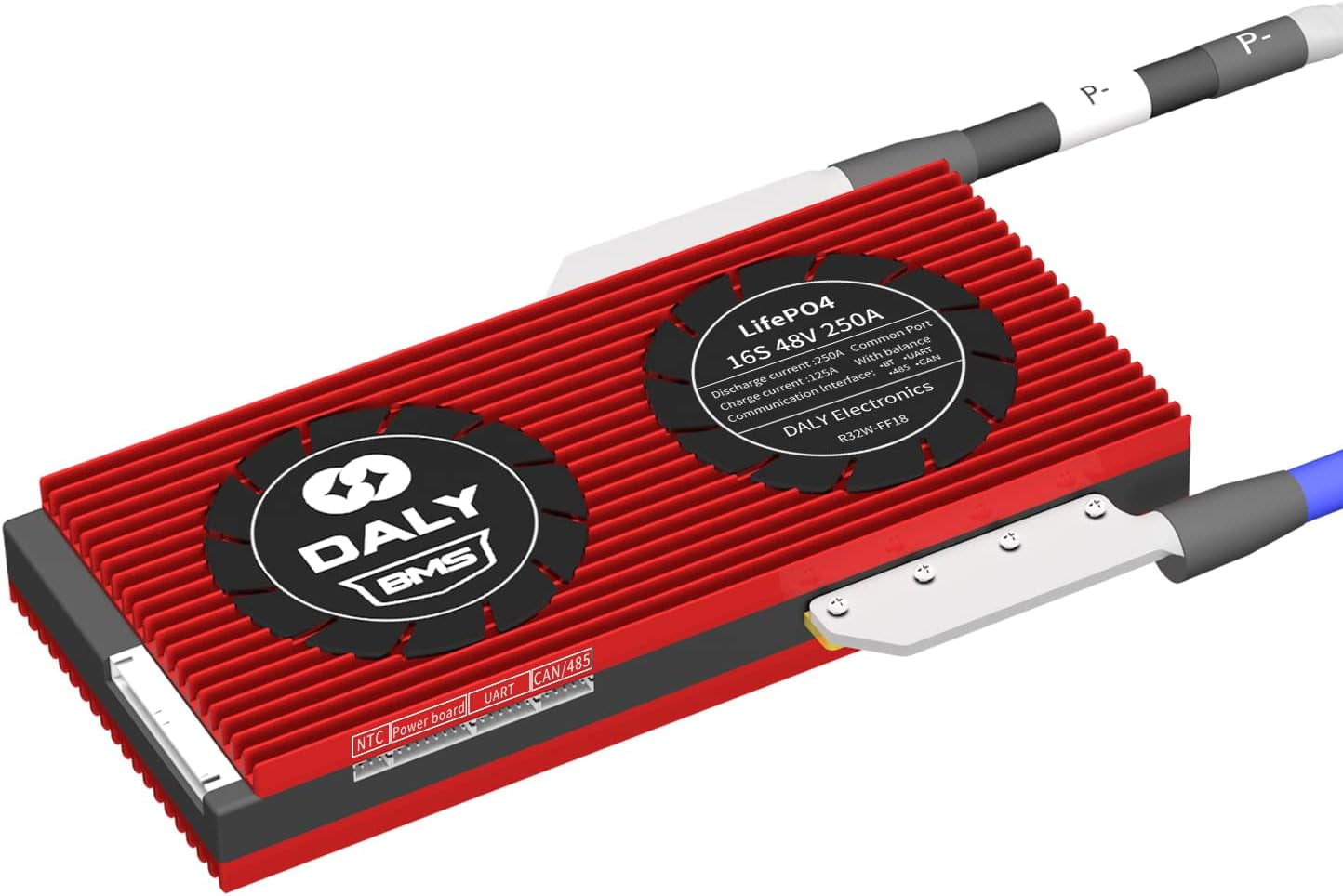 DALY Smart BMS 16S 48V LifePO4 PCB Protection Board with Balance Leads ...