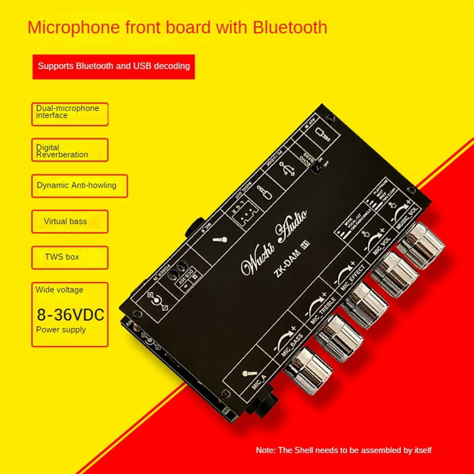 DAM H1 Microphone Preamplifier Board Digital Karaoke Reverberation ...