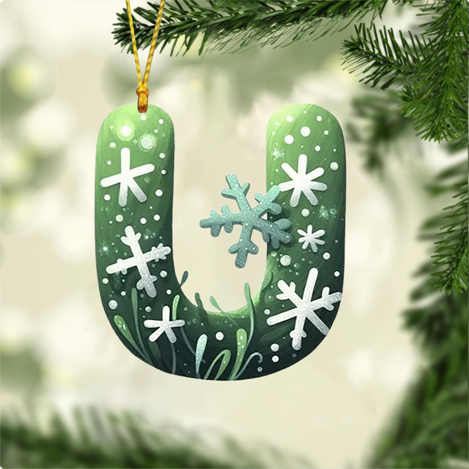 DAMAI 26 Letter Decorative Hanging Christmas Alphabet Letters, A to Z ...