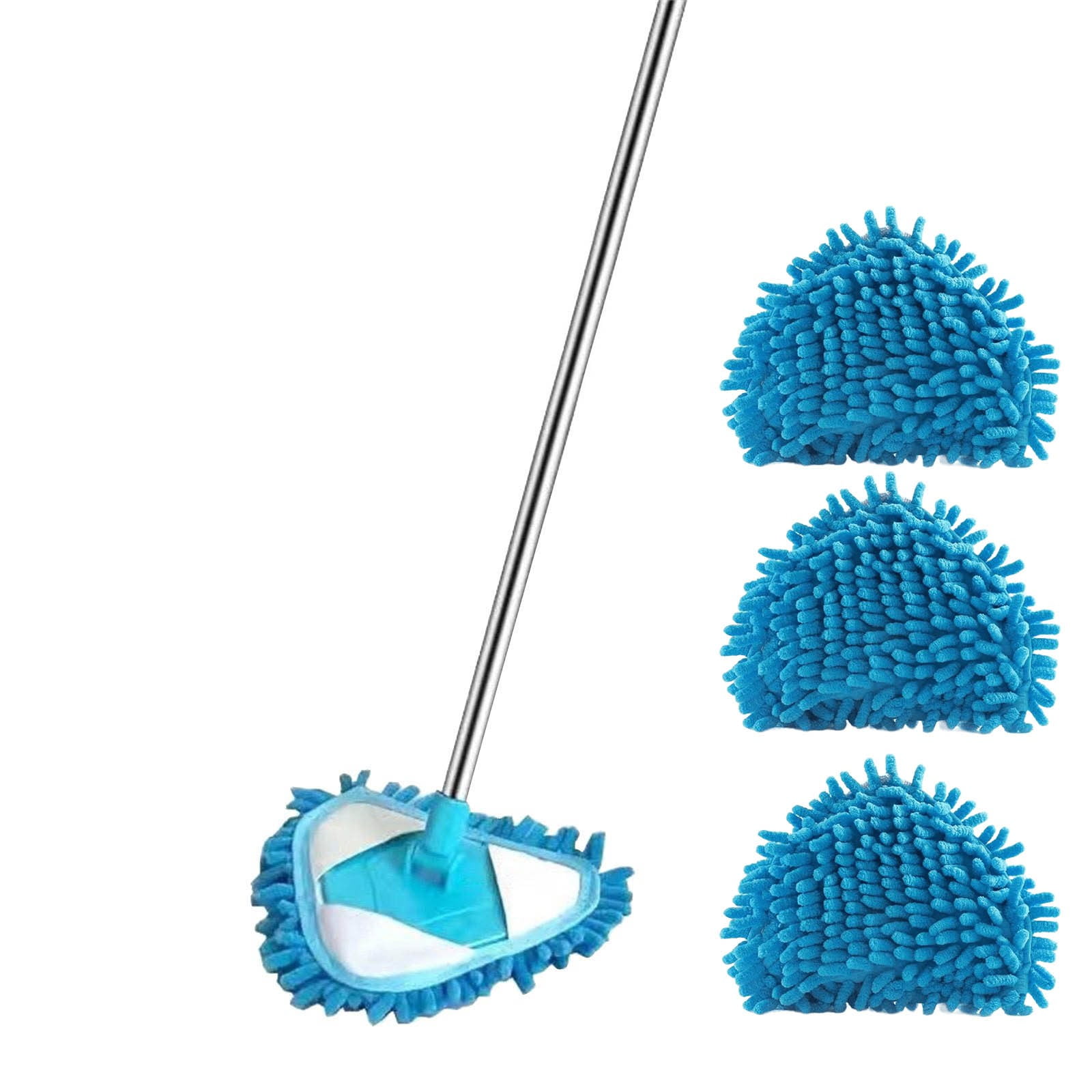 DAMAI 360 Degree Rotatable Adjustable Triangle Cleaning Mop,Microfiber ...