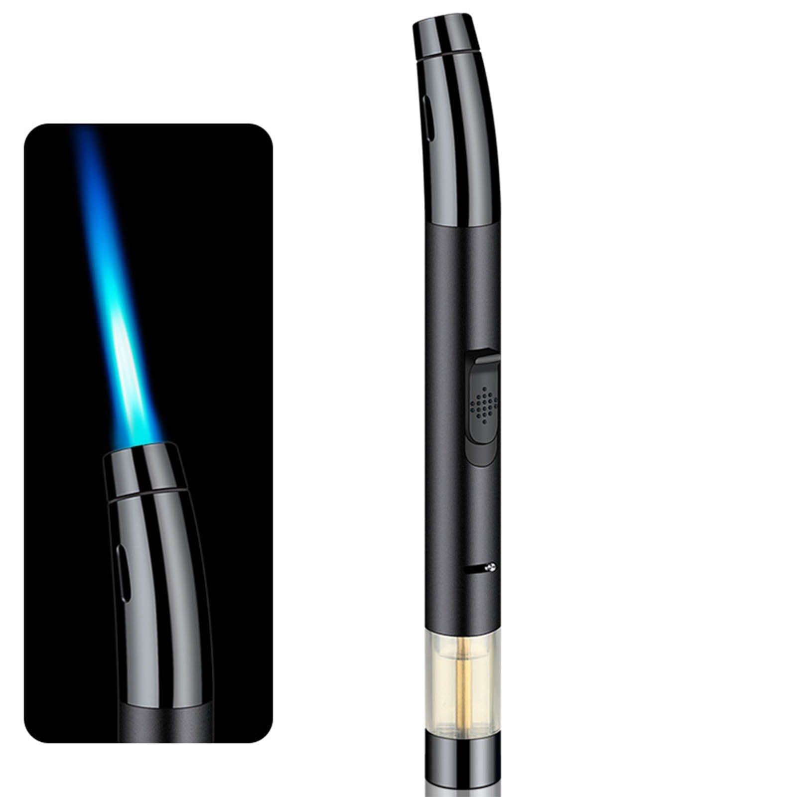 DAMAI Adjustable Flame and Windproof with Butane Fuel Window and Safety ...