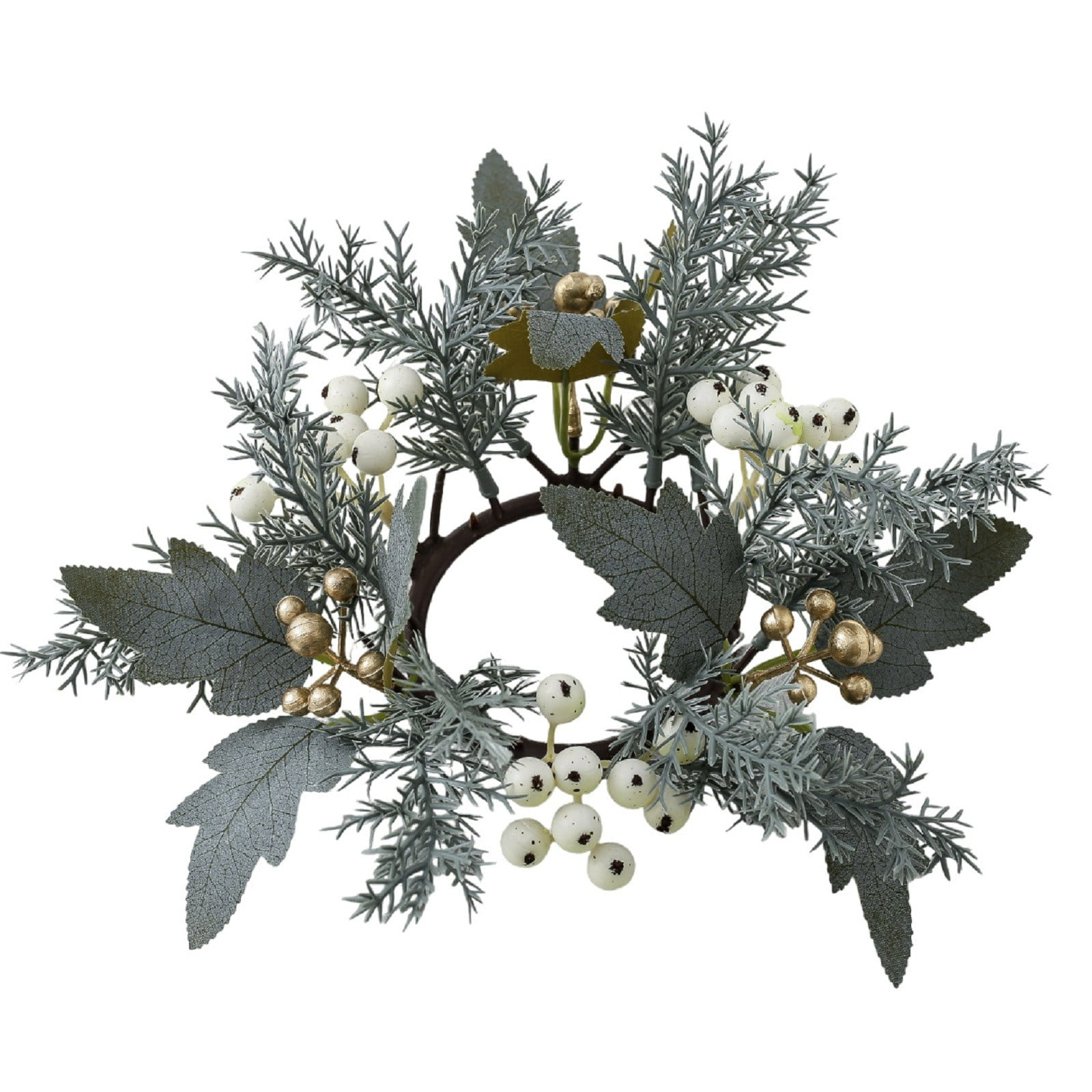 DAMAI Adjustable Height Candle Garland Floral Wreath,Christmas ...