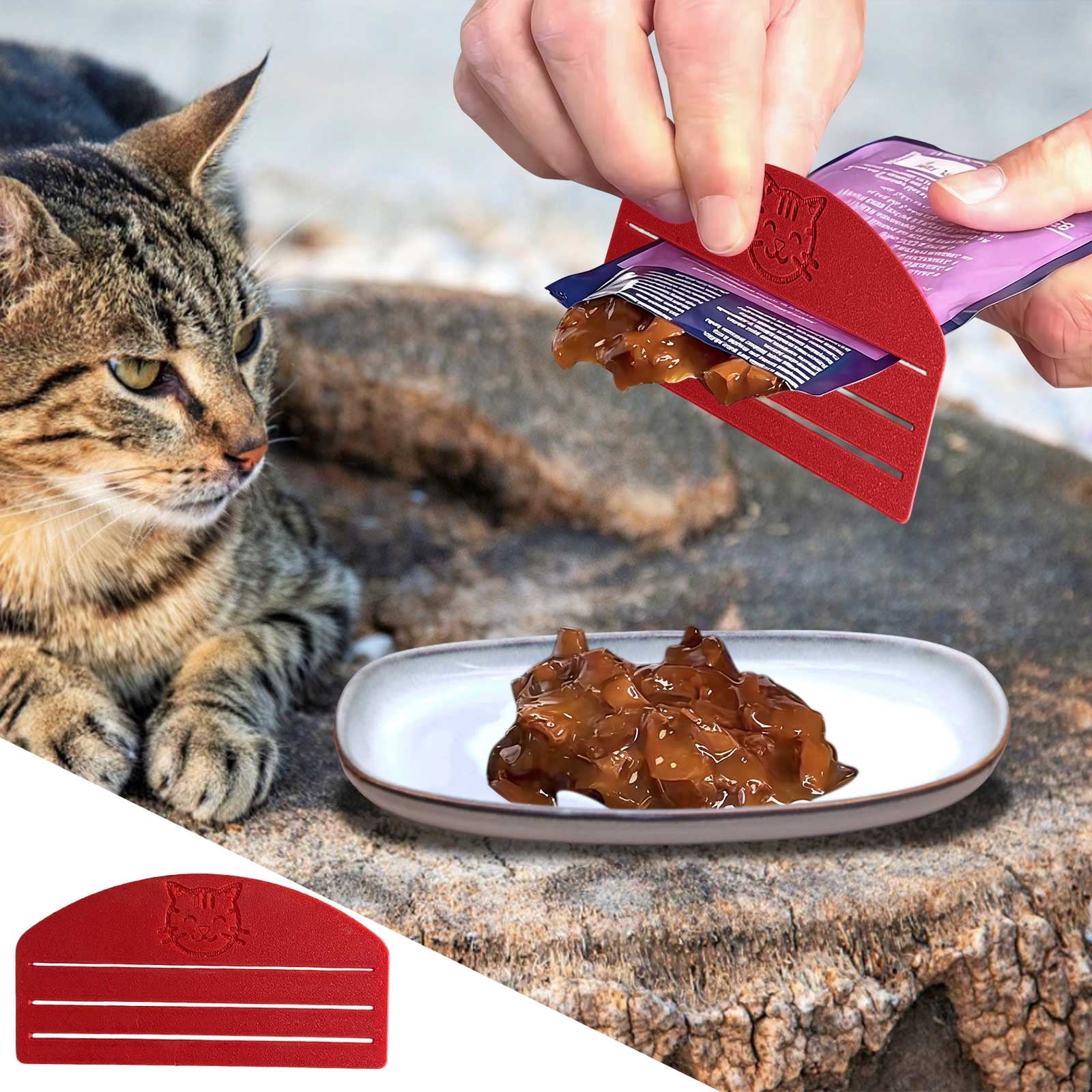 DAMAI Cat Food Squeezer Food Squeezing Tool Pet Foods Dispenser ...