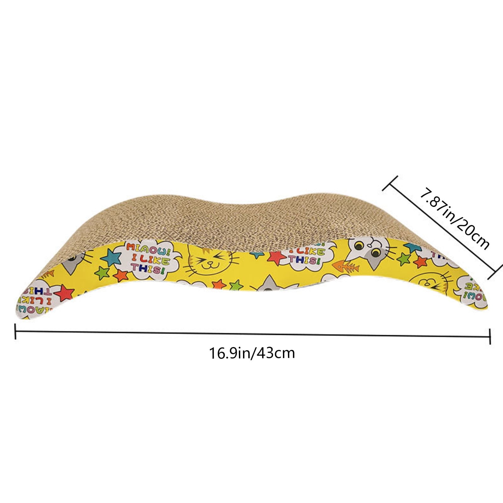 DAMAI Cat Scratching Board Cat Scratching Pad with Catnip,Corrugated ...