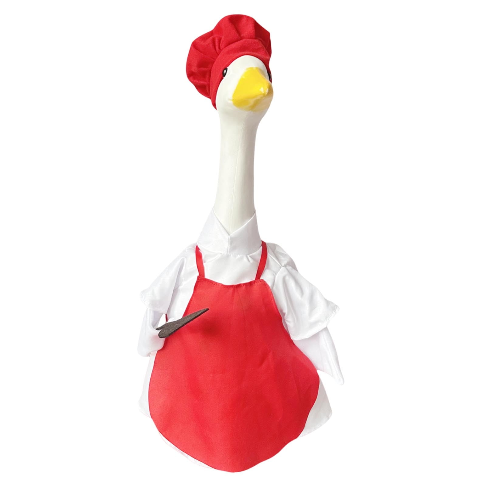 DAMAI Chef Goose Outfit Costume Yard Lawn Porch Clothes,Spring White ...