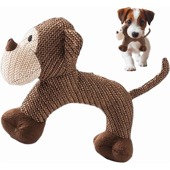 DAMAI Dog Interactive Plush Elephant Toys for Aggressive Chewers ...
