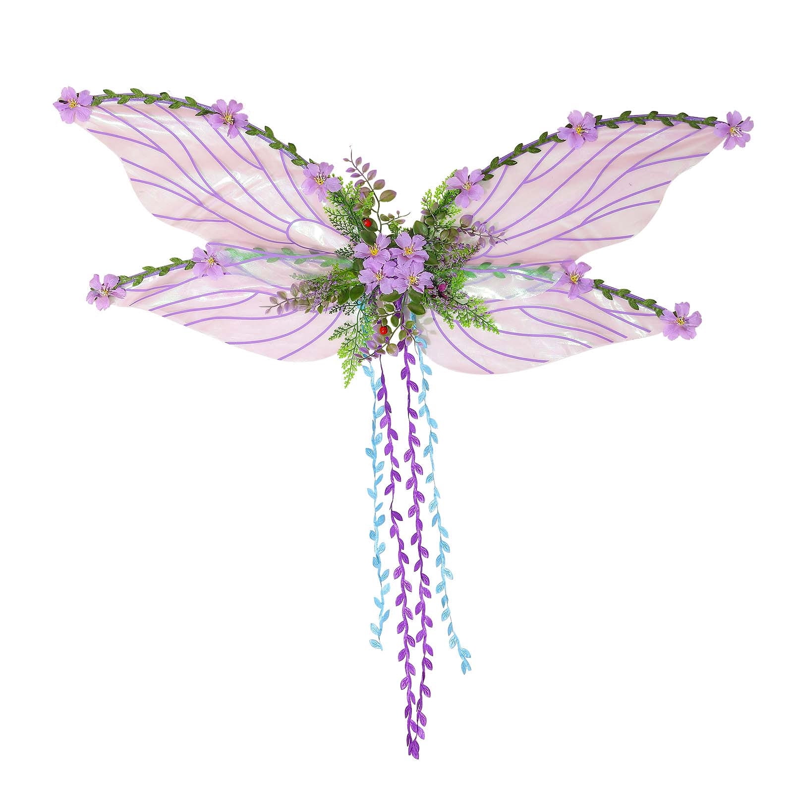 DAMAI Green Fairy Wings for Women,Mother Nature Woodland Elf Wings with ...