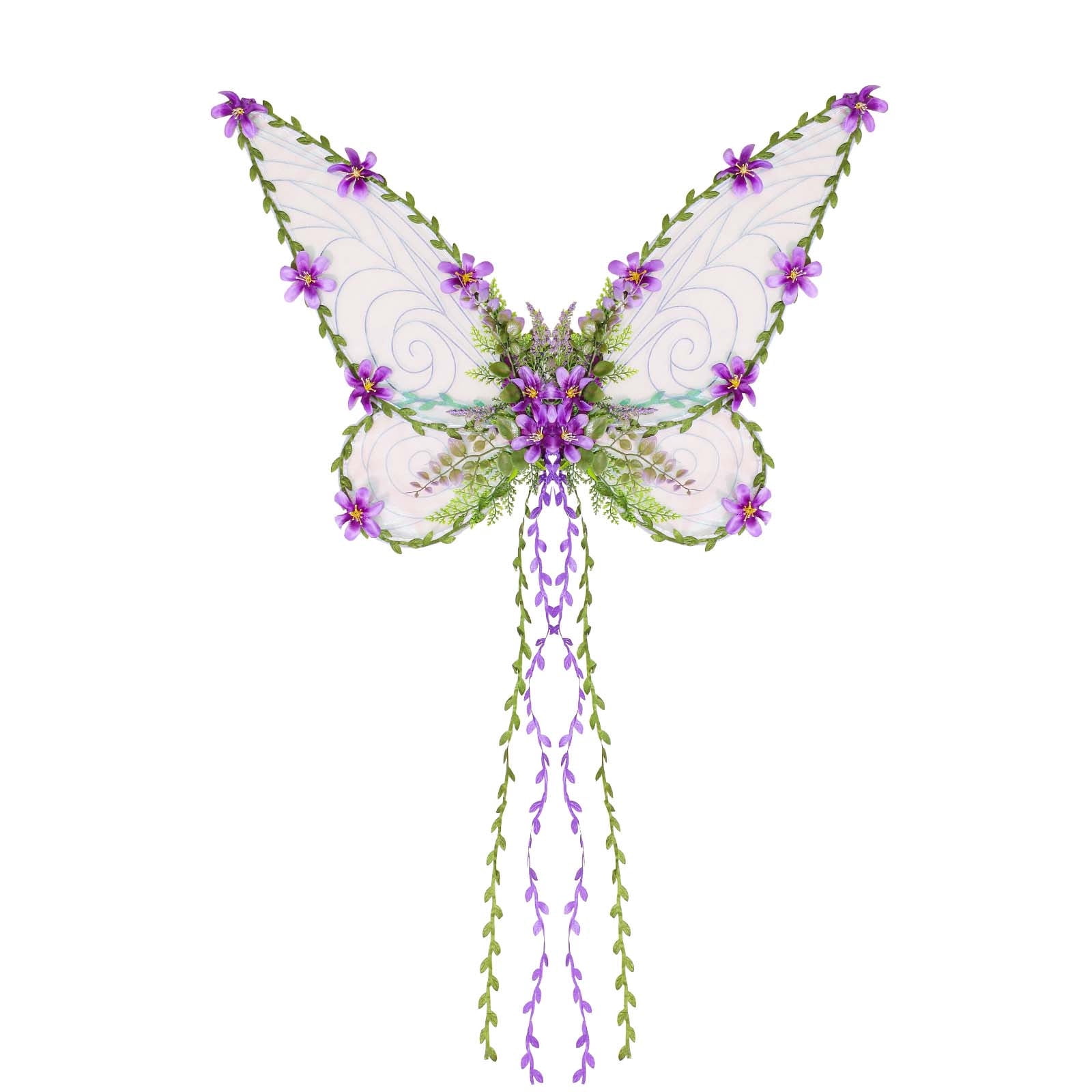 DAMAI Green Fairy Wings for Women,Mother Nature Woodland Elf Wings with ...