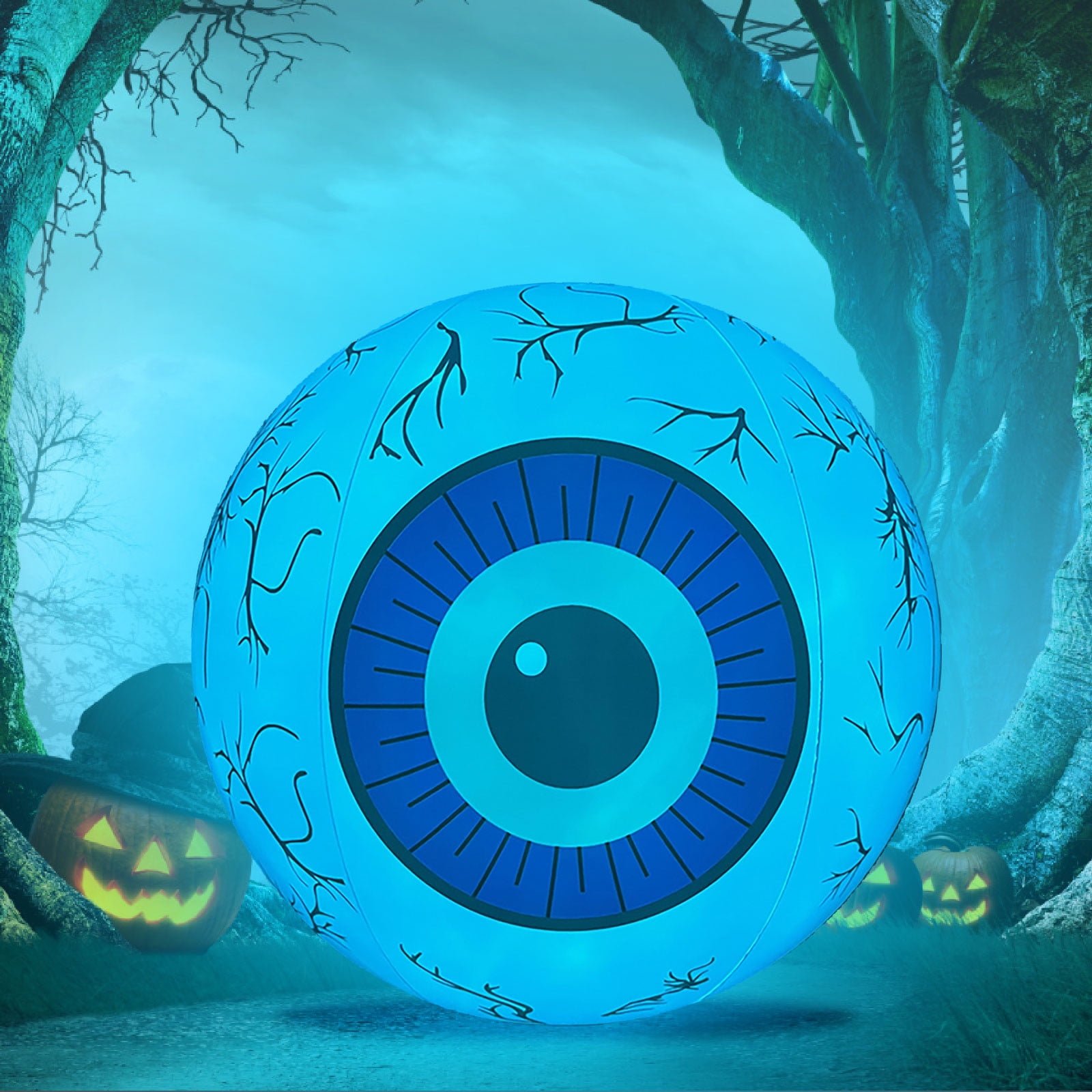 DAMAI Halloween Glow Eye Ball,15.7 Inch Huge in The Dark Eyeball ...