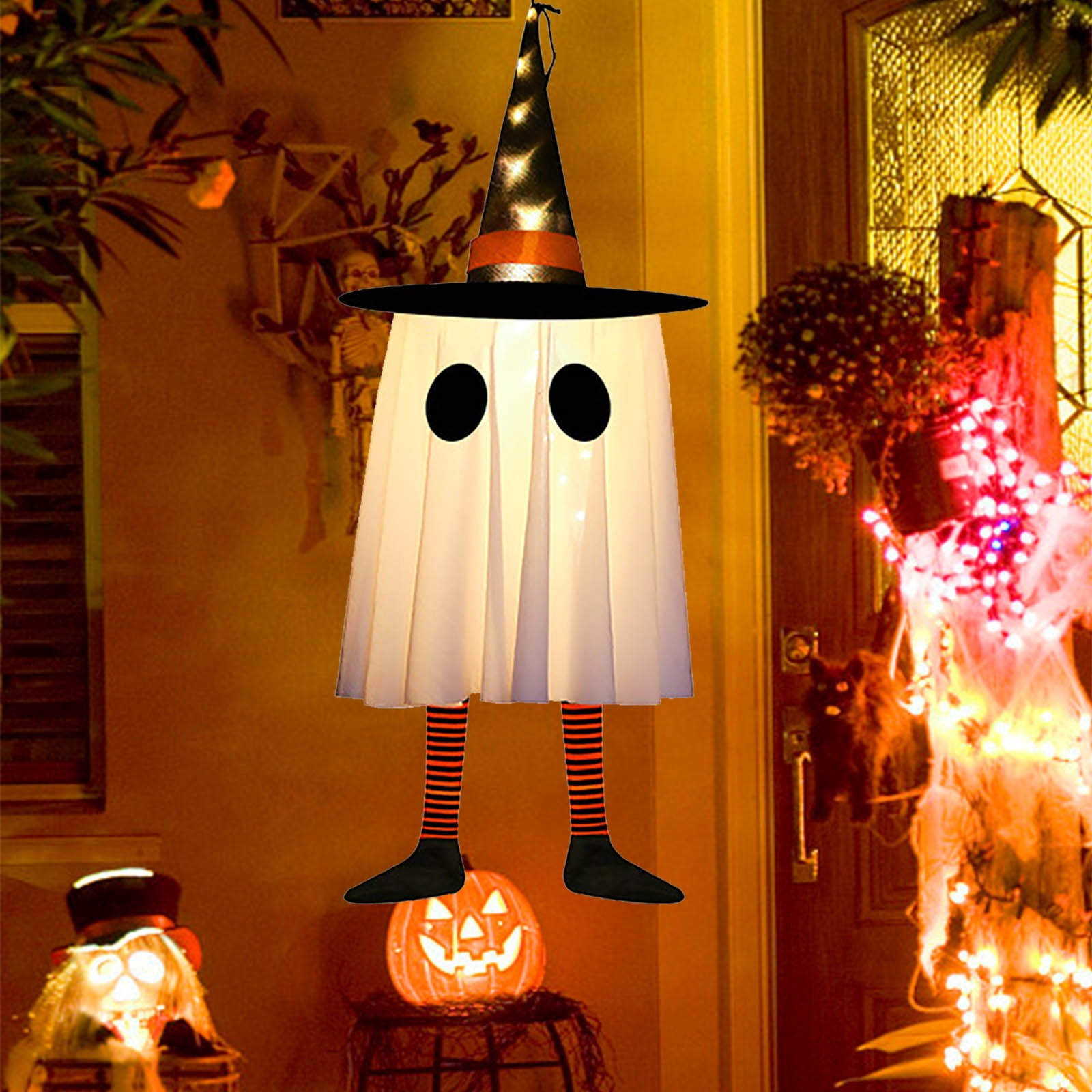 DAMAI Halloween Hanging Ghosts Decorations Outdoor Indoor, Spooky ...