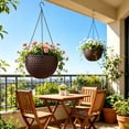 DAMAI Honeycomb Hanging Planter Basket, Weather Resistant Plastic ...