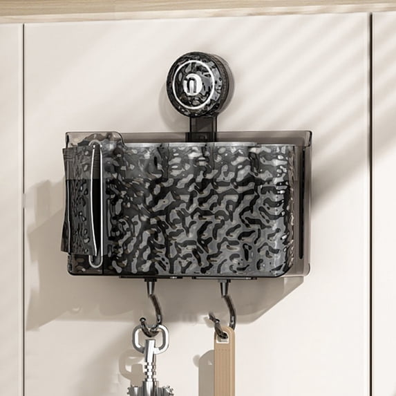 DAMAI Kitchen Garbage Bag Dispenser Suction Cup Shower Shelf Easy to ...