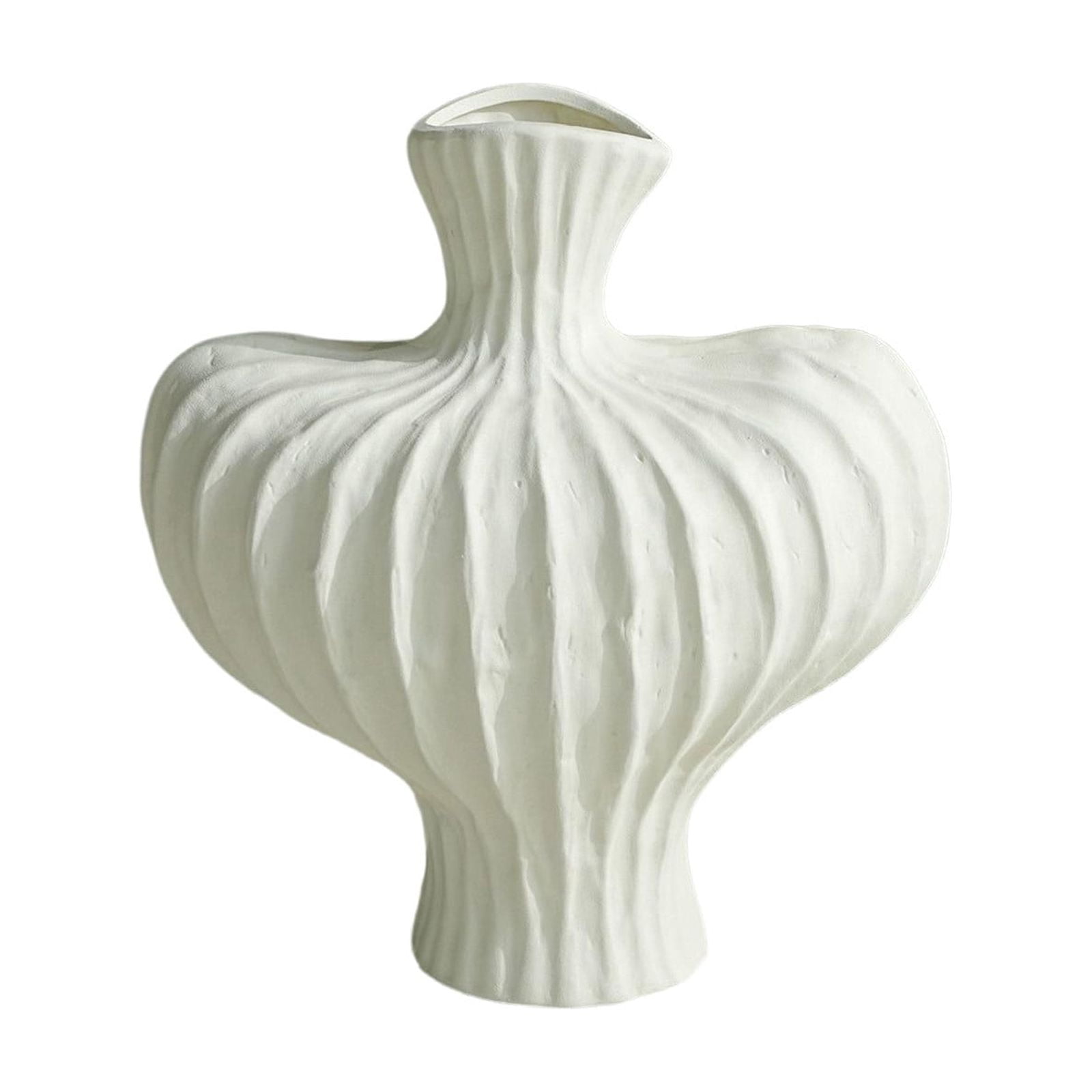 DAMAI Lantern-Shaped Flower Vase - 9 Inch Plastic Vase for Home Decor ...