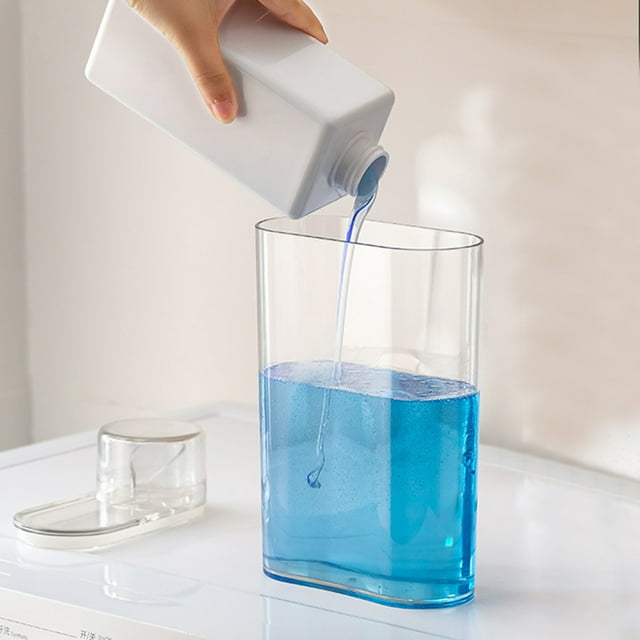 DAMAI Laundry-Detergent-Dispenser for Laundry Room,Clear Plastic Fabric ...