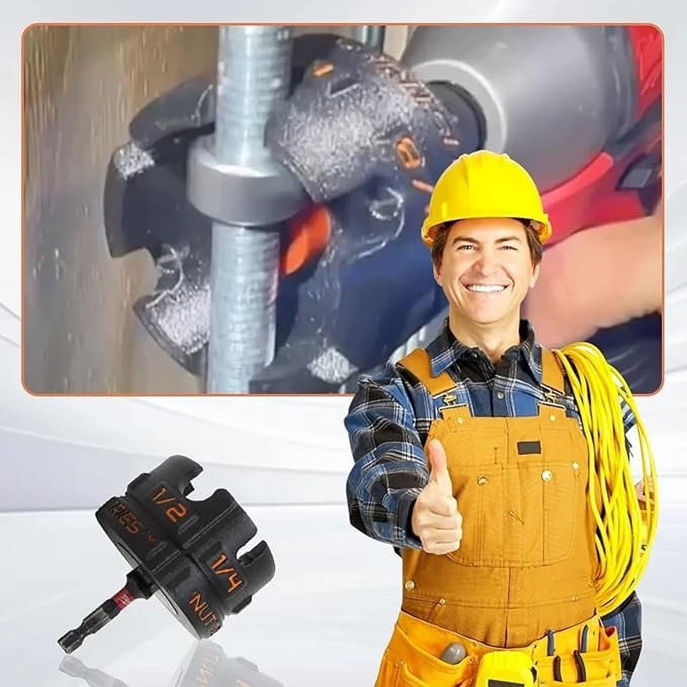 DAMAI Nut Zipper Drill Attachment for Fast Nut and Bolt Removal,Hex ...