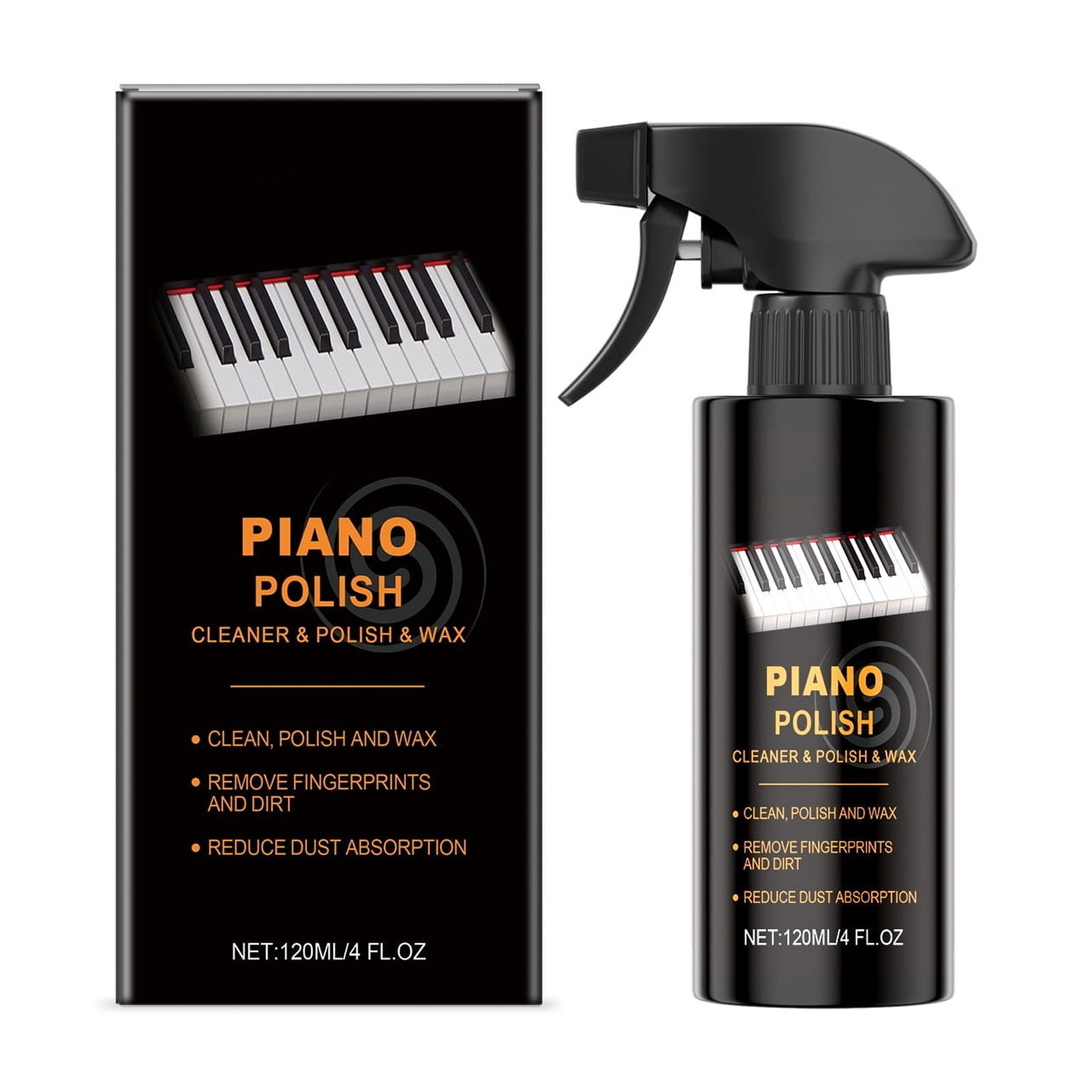 DAMAI Piano Shine Polish & Cleaner,Clean, Polish, Wax & Protect Glossy ...