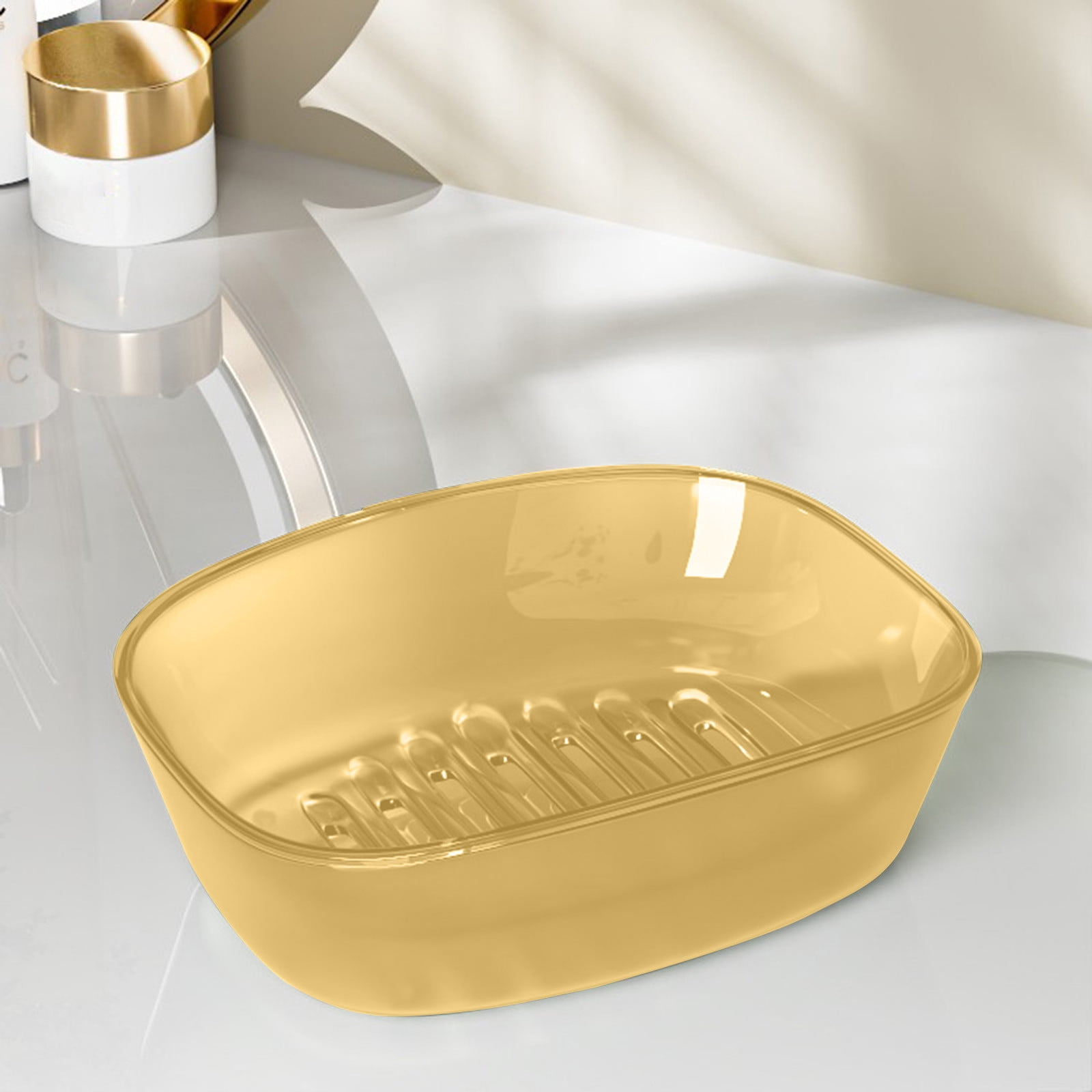 DAMAI Simple Plastic Soap Box Countertop Soap Holder,Portable Bar Soap ...