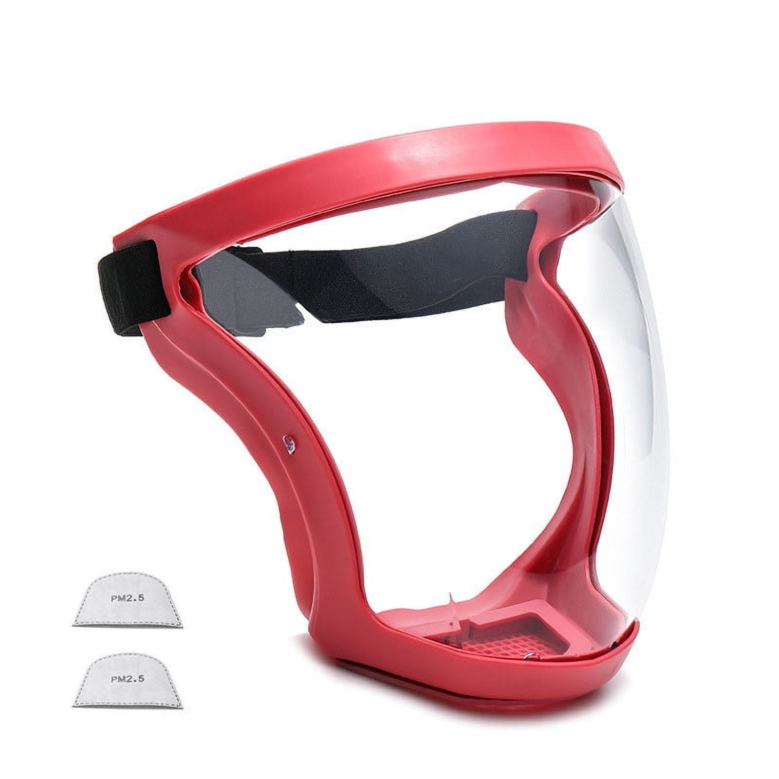 DAMAI Transparent Protective Adjustable Belt Filter Face Shield,Super ...