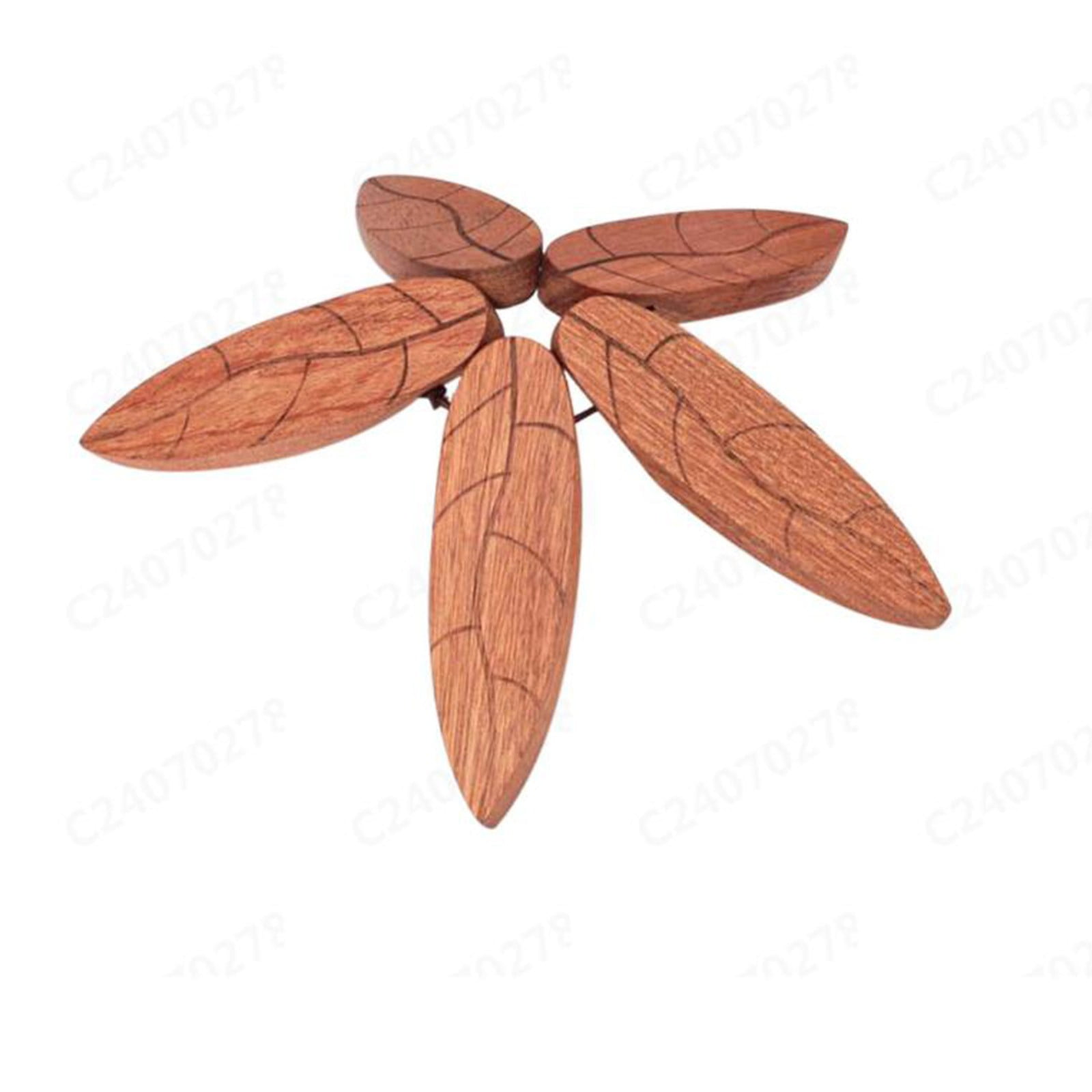 DAMAI Wooden Trivet for Hot Dishes Tree Shape Trivet Set Practical Wood ...