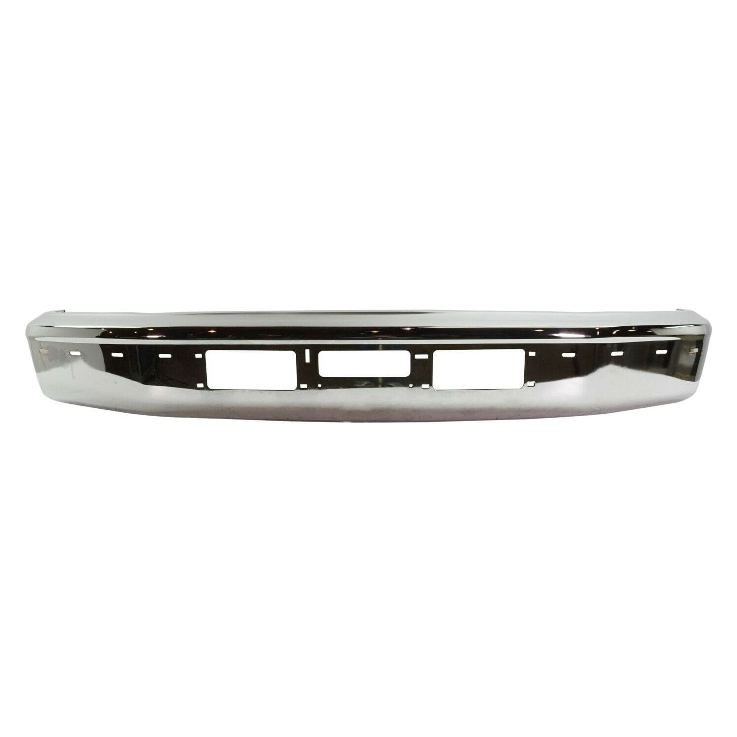 DAMAIJOY 1pc Front Chrome Steel Bumper with Molding Holes for Ford for ...