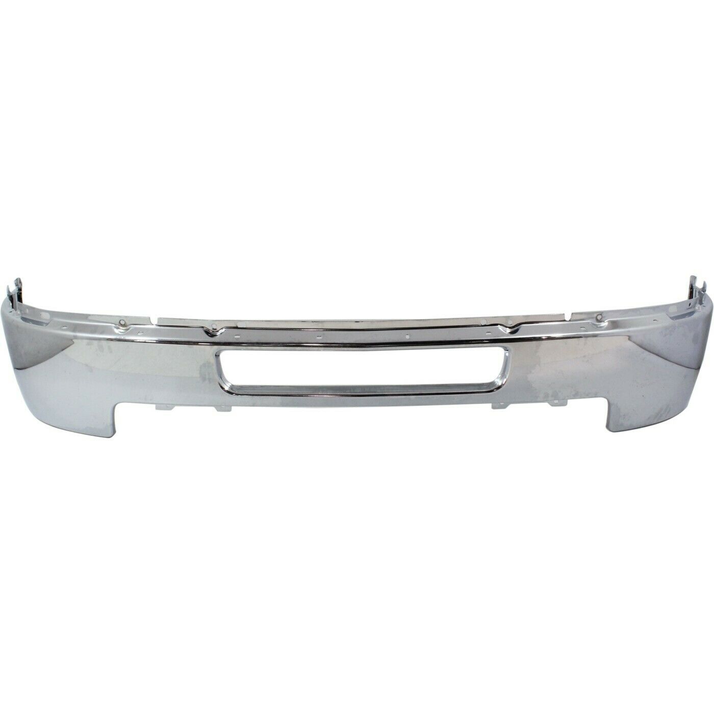 DAMAIJOY 1pc Front Chrome Steel Bumper Truck Without Fog Light Cut-out ...