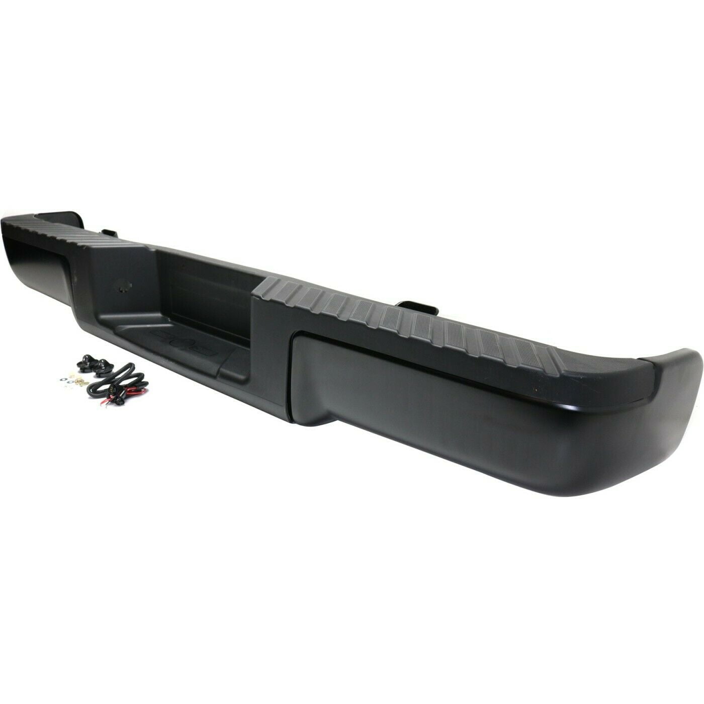 DAMAIJOY 1pc Rear Black Steel Bumper Cover Face Bar Step Bumper ...