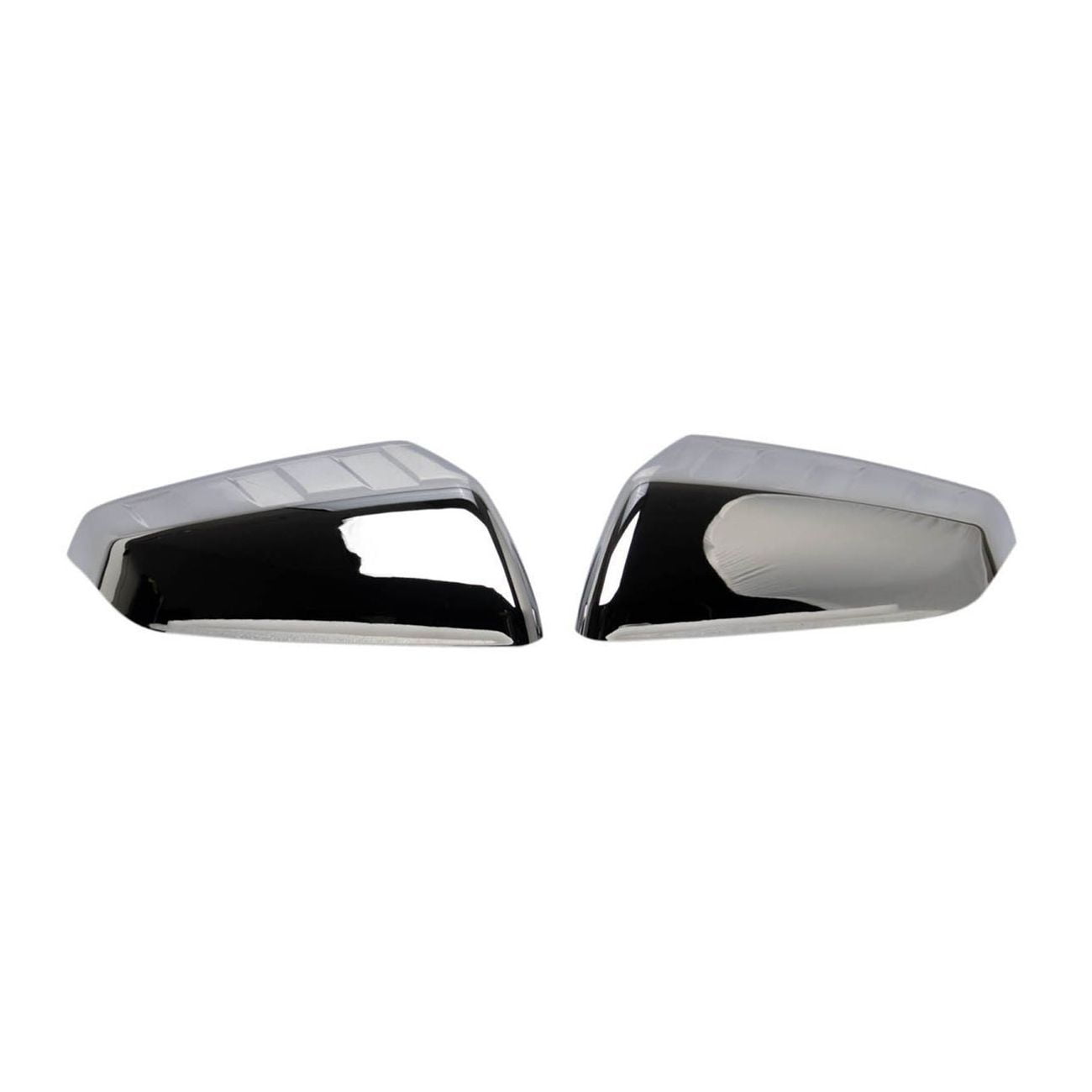 DAMAIJOY 2pc Mirror Cap Set Chrome Triple Stripe Style for Chevy for ...