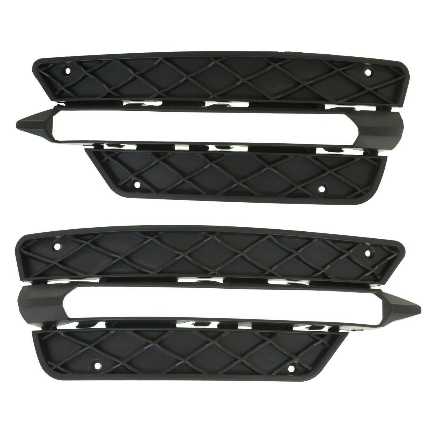 DAMAIJOY 2pcs Bumper Grille LH Side Textured Grill Plastic for Benz for ...