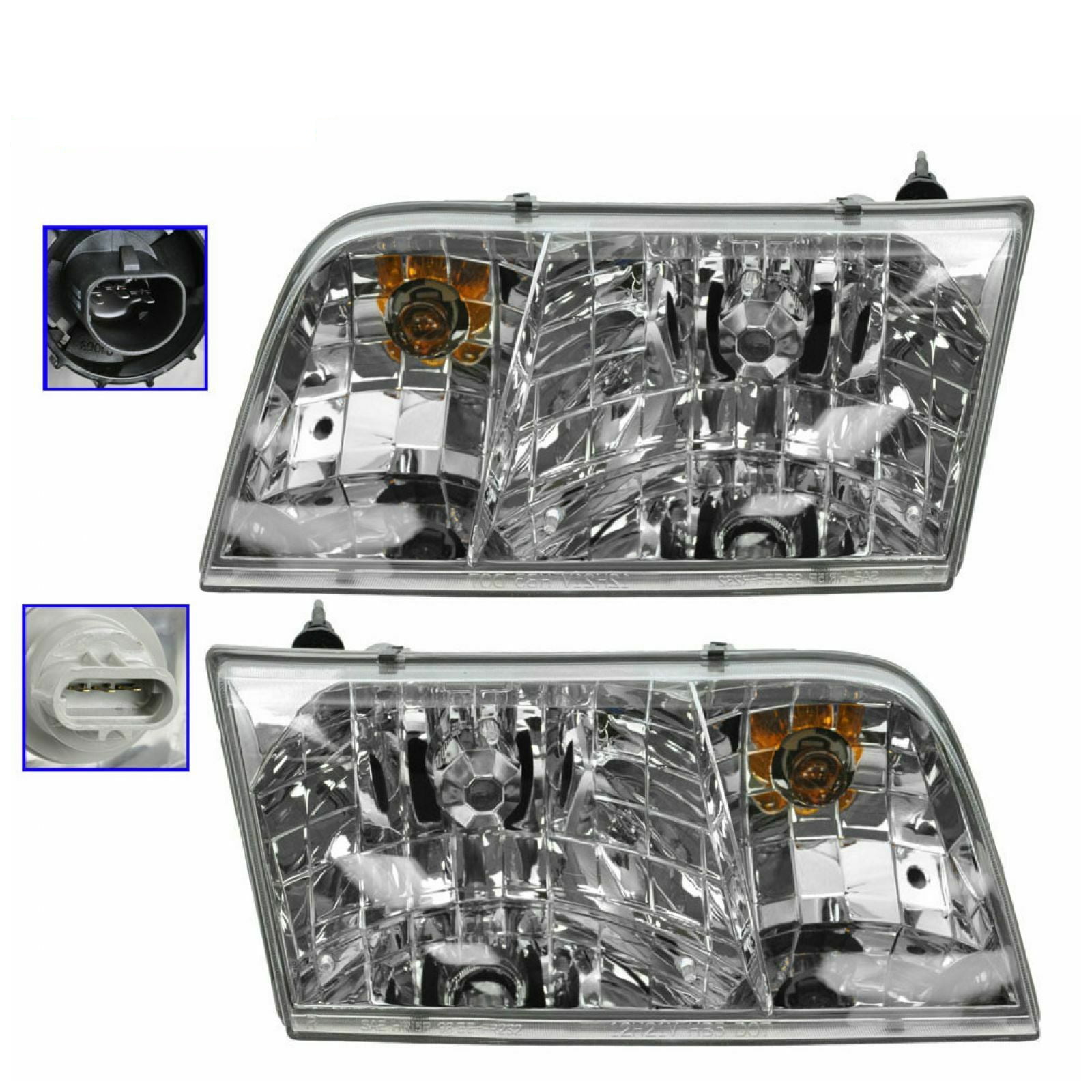 DAMAIJOY 2pcs Headlight Factory Style Bulb Left Right Side Headlights ...