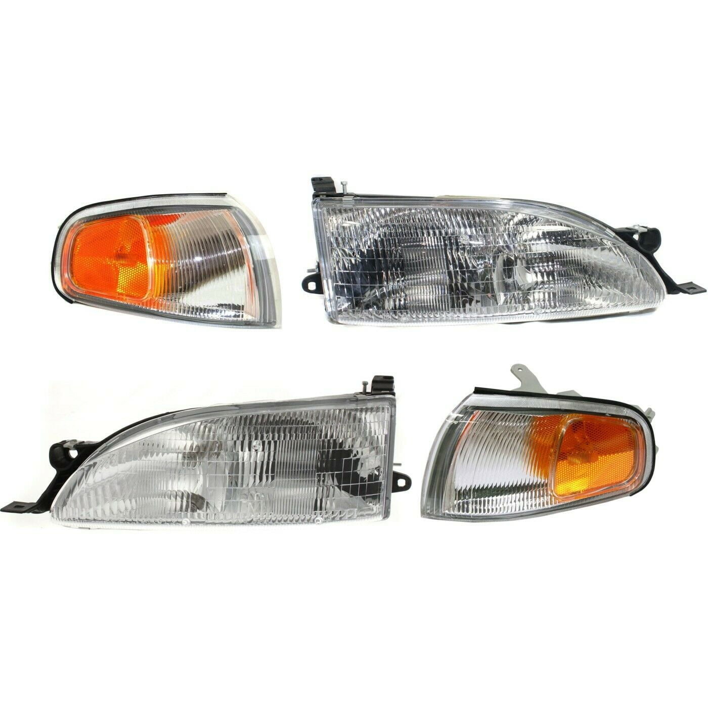 DAMAIJOY 2pcs Headlight Left Right Side Plastic Lens Corner Light Clear ...