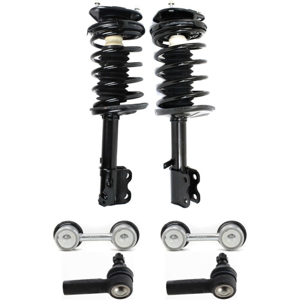 DAMAIJOY 2pcs Loaded Struts 2pcs Sway Bar Linkages 2pcs Tie Rod Ends ...