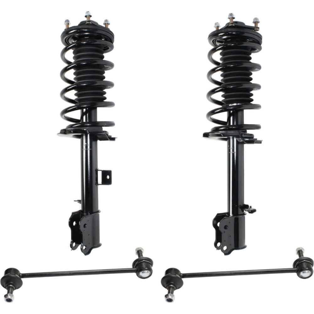 DAMAIJOY 2pcs Loaded Struts 2pcs Sway Bar Linkages Suspension Kit Front ...