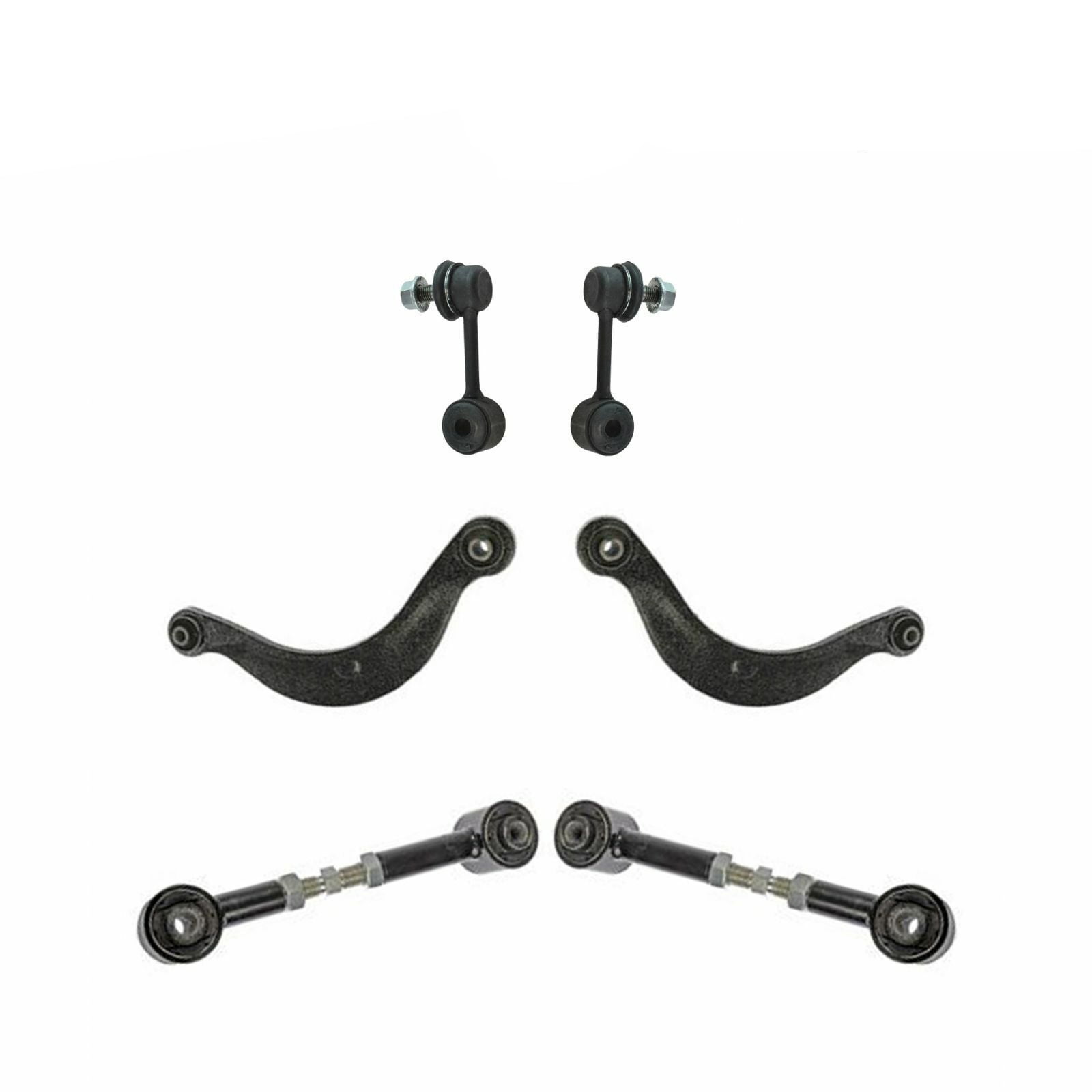 DAMAIJOY 2pcs Rear Upper Control Arms 2pcs Rear Forward Lower Lateral ...