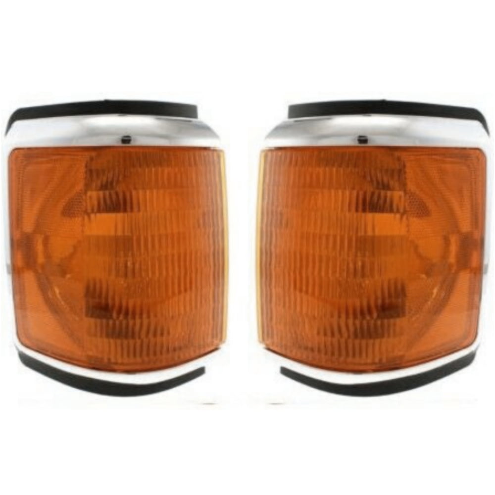 DAMAIJOY 2pcs Signal Light Left Right Side Plastic Lens Amber Lens ...
